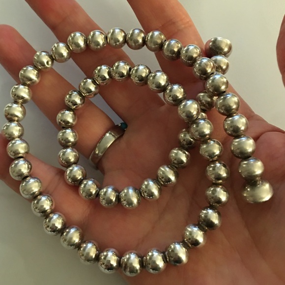 Milor | Jewelry | Milor Solid Sterling Silver Bead Necklace Italy ...